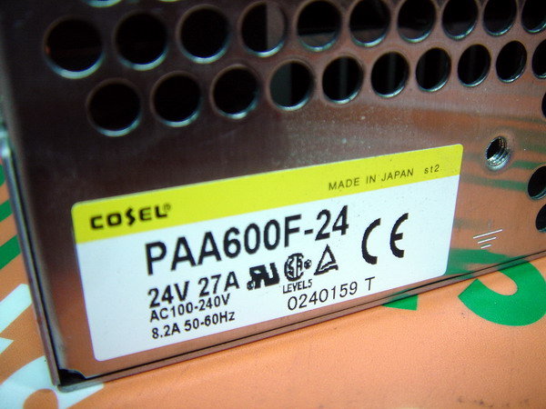 COSEL PAA600F-24 - PLC DCS SERVO Control MOTOR POWER SUPPLY IPC ROBOT