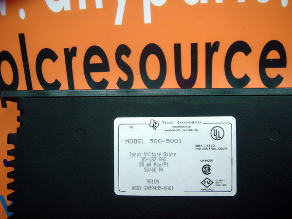Texas Instruments / SIEMENS PLC TI 500-5001 Input Voltage Range 85 ...