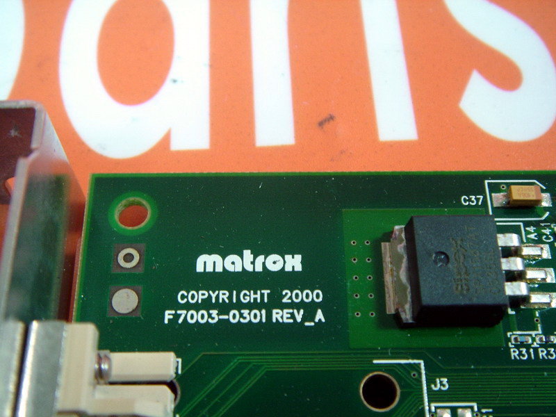 Matrox F7003-0301 REV_A 32MB PCI VGA/DVI Graphics card - PLC DCS SERVO ...