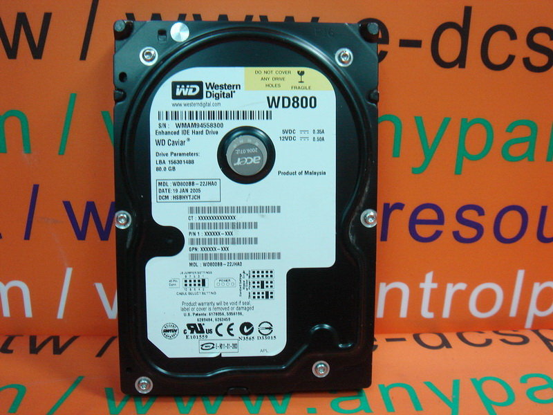 WESTERN DIGITAL WD800BB-22JHA0 80GB IDE - 裕益科技自動化設備可程式編碼器PLC分散式控制系統DCS