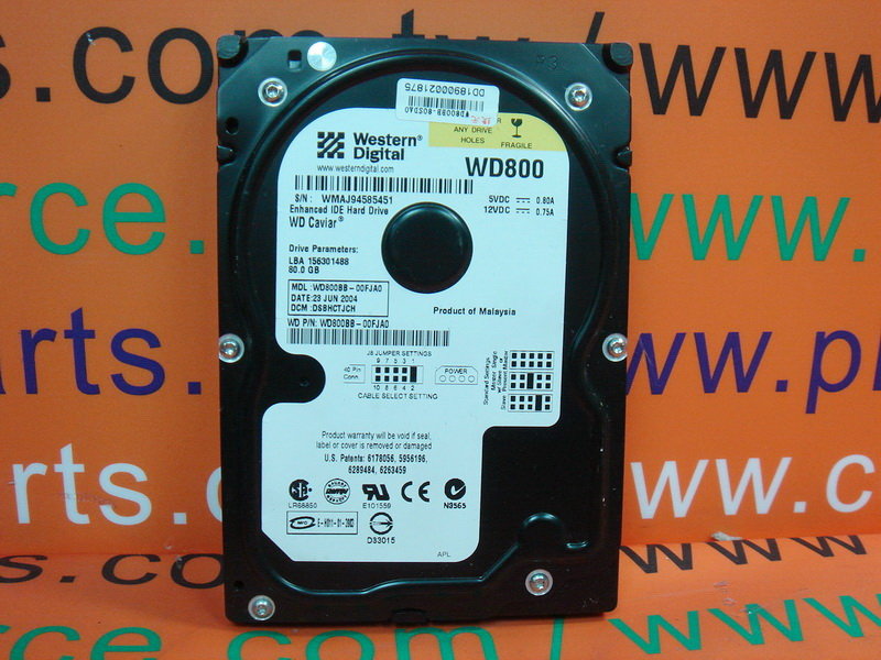 WESTERN DIGITAL WD800BB-00FJA0 80GB IDE - PLC DCS SERVO Control MOTOR ...