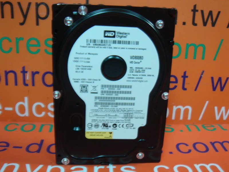 Western Digital WD800BD-22LRA0 80GB SATA Hard Drive - PLC DCS SERVO ...