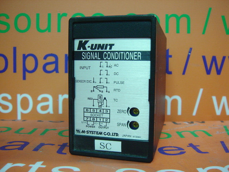 M-SYSTEM SIGNAL TRANSMITTER KV-46-B - 裕益科技自動化設備可程式編碼器PLC分散式控制系統DCS