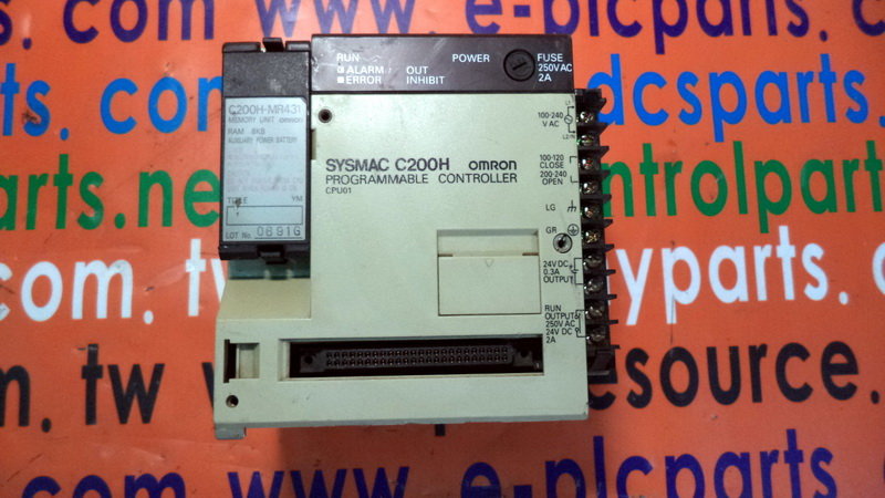OMRON C200H-CPU01 CPU + C200-MR431 - 裕益科技自動化設備可程式編碼器PLC分散式控制系統DCS