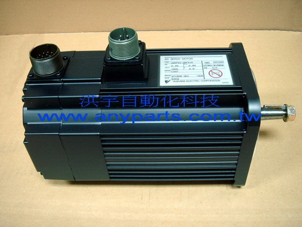 YASKAWA AC SERVO MOTOR USAFED-05FS1S 0.45kW 3.8A / ENCODER UTMAH-B15BSB ...