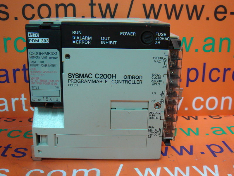 OMRON C200H-CPU01 / C200H-MR431 CPU UNIT - 裕益科技自動化設備可程式編碼器PLC分散式控制系統DCS