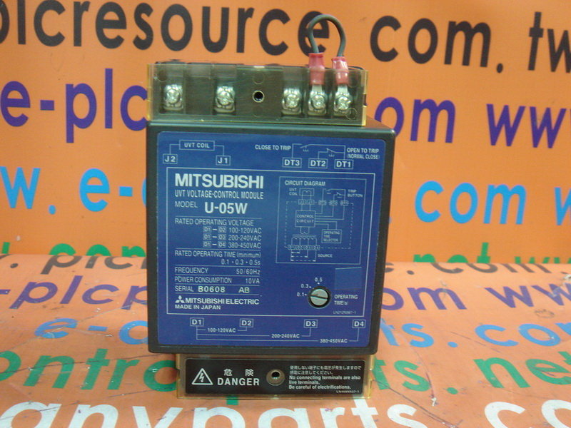 MITSUBISHI U-05W UVT VOLTAGE-CONTROL MODUULE - PLC DCS SERVO Control ...