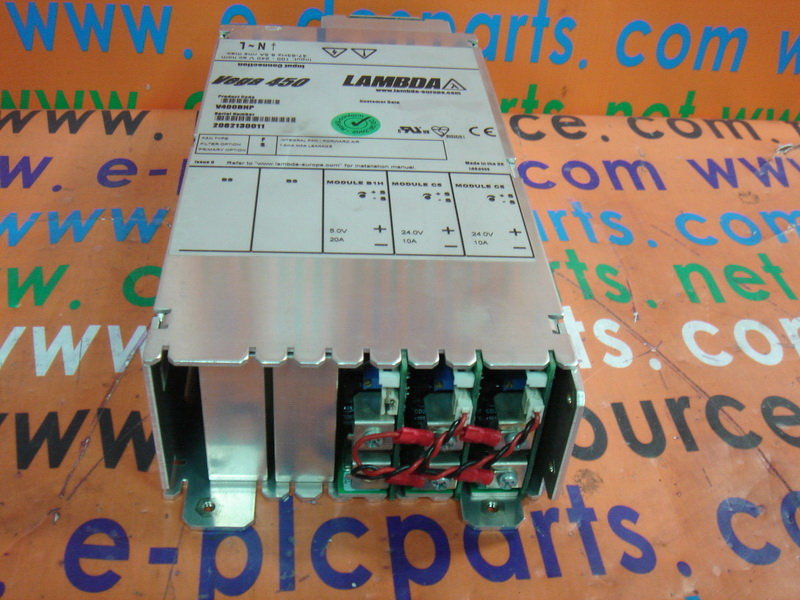 LAMBDA Vega 450 V400BHP MODULE B1H 5.0 +20A- MODULE C5 24.0V+ 10A ...