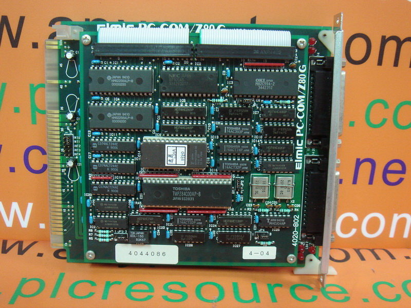 Elmic 4020-802 PC-COM/Z80G PCB CARD/4020-801 - PLC DCS SERVO Control ...