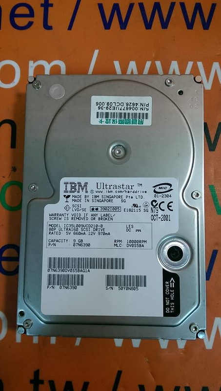 IBM 73LZX 9.1GB ULTRA160 IC35L009UCD210-0 - PLC DCS SERVO Control MOTOR POWER SUPPLY IPC ROBOT