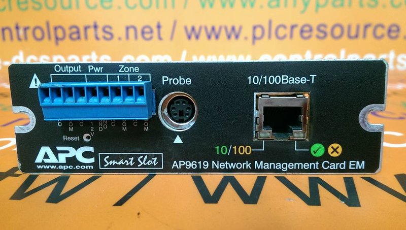 APC NETWORK MANAGEMENT CARD EM AP9619 640-0826B-13 - PLC DCS SERVO ...