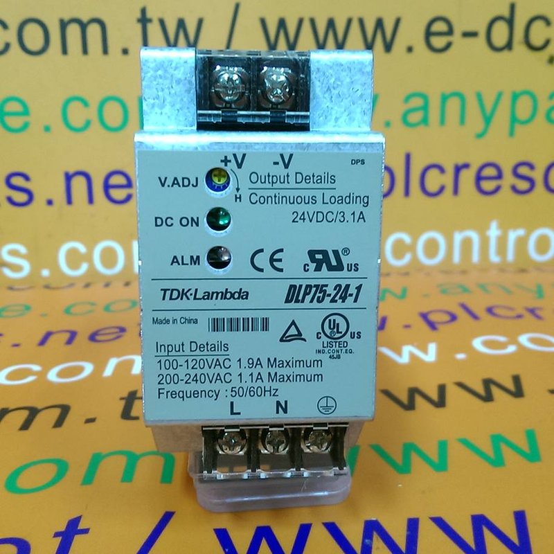TDK-LAMBDA ACDC CONVERTER 24VDC3.1A DLP75-24-1 - PLC DCS SERVO Control MOTOR POWER SUPPLY IPC ROBOT