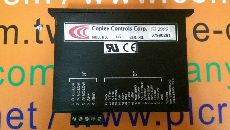 COPLEY CONTROLS SERVO AMPLIFIER MODEL 503 - PLC DCS SERVO Control MOTOR ...