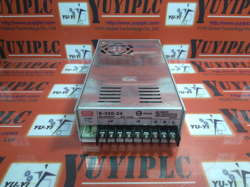 MEAN WELL POWER SUPPLY S-350-24 - 裕益科技自動化設備可程式編碼器PLC分散式控制系統DCS