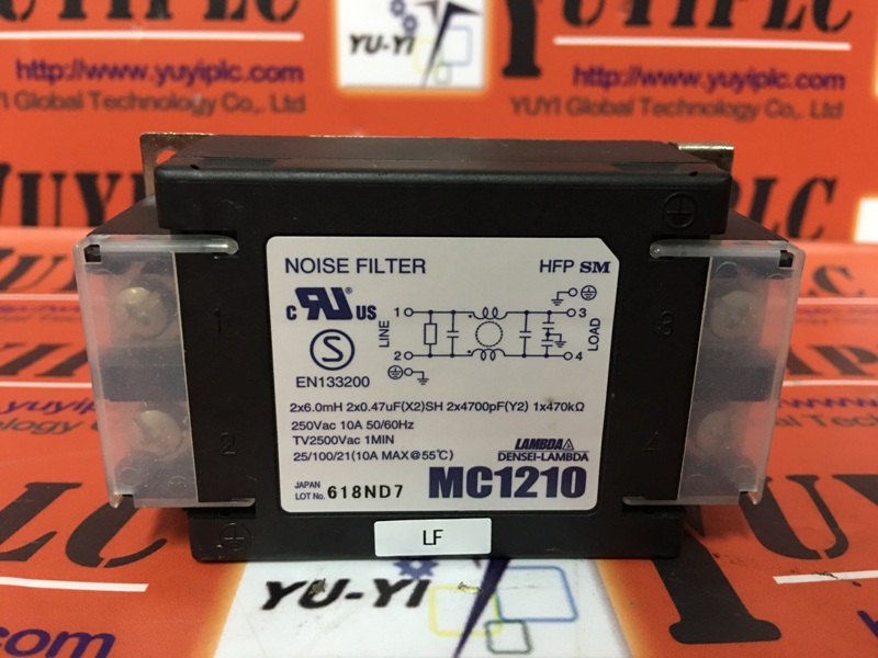 DENSEI-LAMBDA MC1210 NOISE FILTER - PLC DCS SERVO Control MOTOR POWER SUPPLY IPC ROBOT