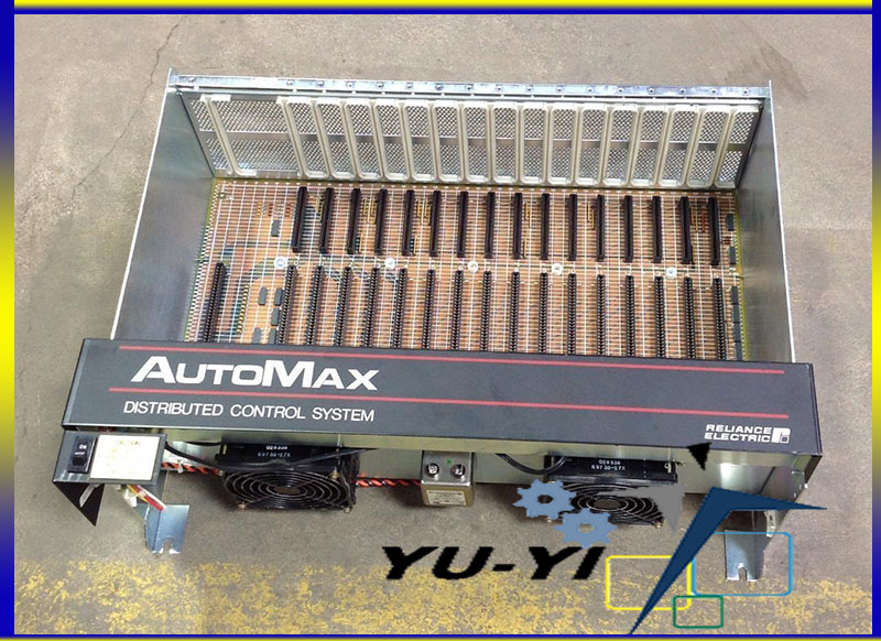 RELIANCE ELECTRIC AUTOMAX 16-SLOT 100-120VAC 8-7A EXPANSION RACK 803456 ...