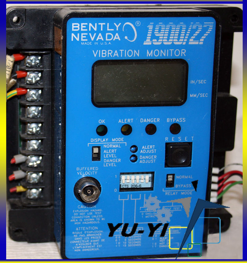 Bently Nevada 1900 27 Single Ch. Vibration Monitor - PLC DCS SERVO ...