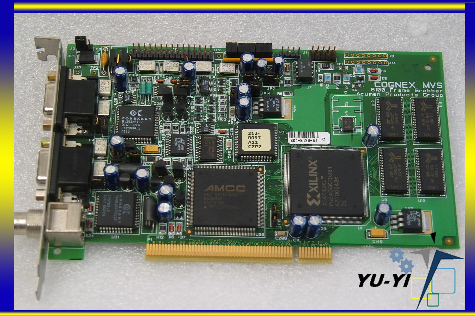 COGNEX MVS 8100 FRAME GRABBER BOARD 801-8120-01 C,ASP-8100-FFX A,200 ...