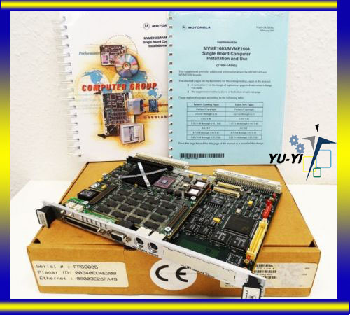 Motorola MVME 1600-001 Single Board Computer 84-W8074F01B - PLC DCS SERVO Control MOTOR POWER ...