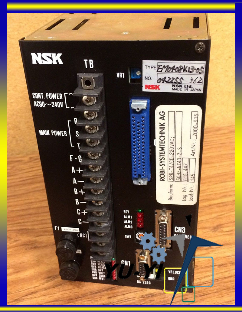 NSK EM0408K13-05 Servo Drive EM0408K1305 - 裕益科技自動化設備可程式編碼器PLC分散式控制系統DCS