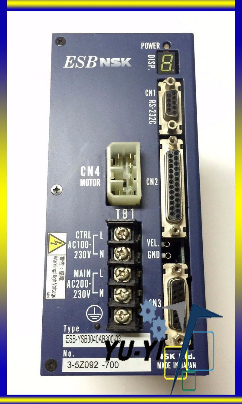 NSK SERVO DRIVE ESA-YSB3040AB300-03 - 裕益科技自動化設備可程式編碼器PLC分散式控制系統DCS