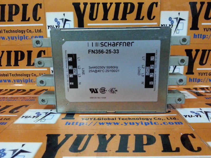 SCHAFFNER FN356-25-33 Power Line Filter - 裕益科技自動化設備可程式編碼器PLC分散式控制系統DCS