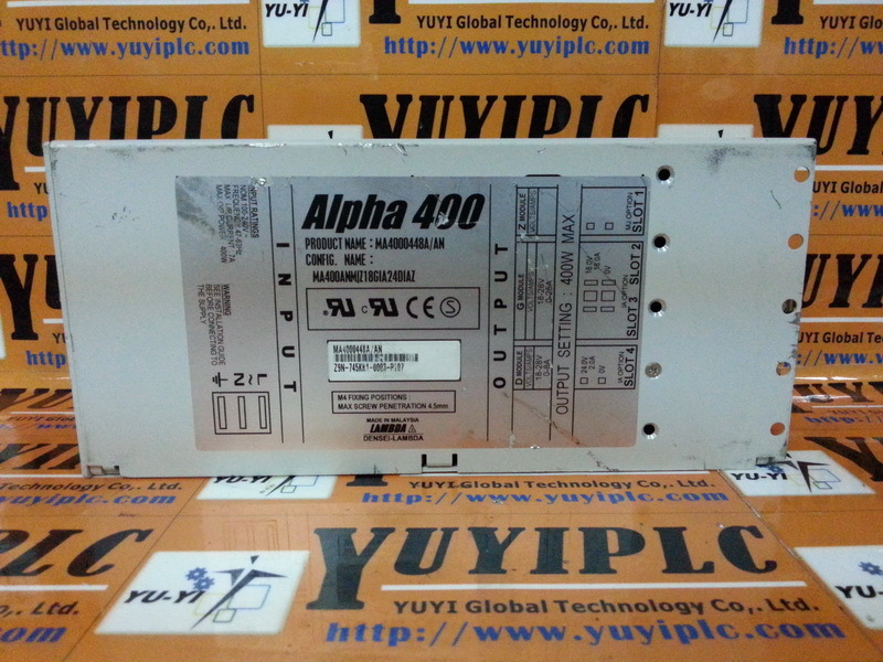 DENSEI-LAMBDA Alpha 400 MA4000448A-AN Power Supply - PLC DCS SERVO Control MOTOR POWER SUPPLY ...