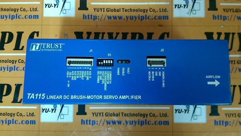 TRUST TA115 LINEAR DC BRUSH-MOTOR SERVO AMPLIFIER - 裕益科技自動化設備可程式編碼器PLC ...