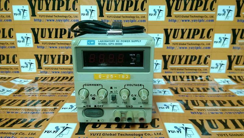 GW INSTEK GPS-3030D LABORATORY DC POWER SUPPLY - 裕益科技自動化設備可程式編碼器PLC分散式 ...