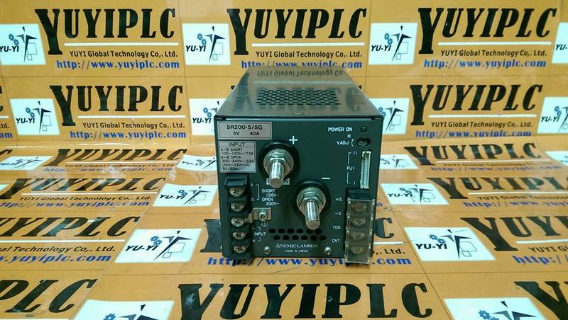 NEMIC LAMBDA SR200-5/5G POWER SUPPLY 5V 40A - 裕益科技自動化設備可程式編碼器PLC分散式控制系統DCS