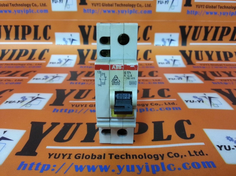 ABB S 271 K 16 A S271 K16A CIRCUIT BREAKER - PLC DCS SERVO Control MOTOR POWER SUPPLY IPC ROBOT