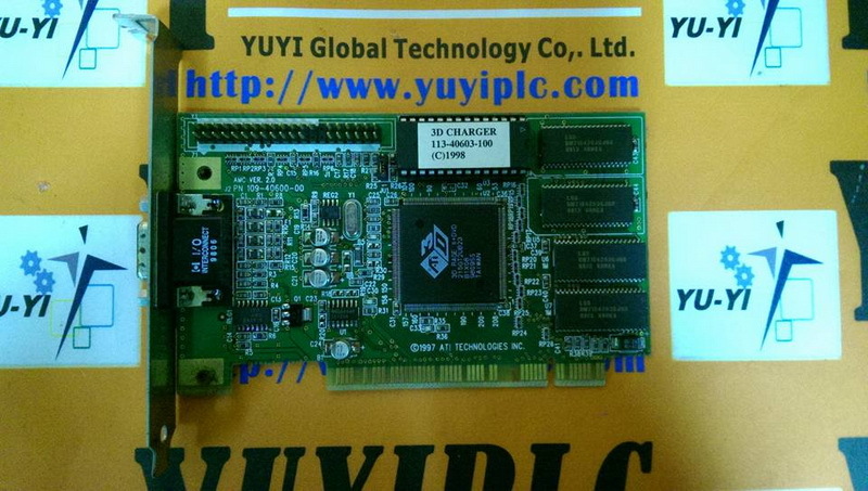 ATI 109-40600-00 VER 2.0 3D CHARGER PCI VGA VIDEO CARD - PLC DCS SERVO ...