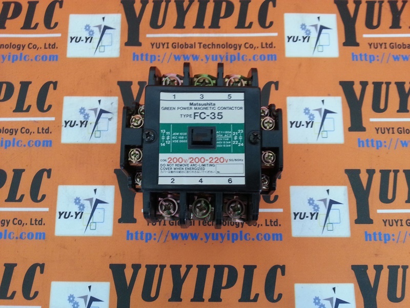 MATSUSHITA AC MAGNETIC CONTACTOR FC-35 BMF6-35-2 - 裕益科技自動化設備可程式編碼器PLC分散 ...