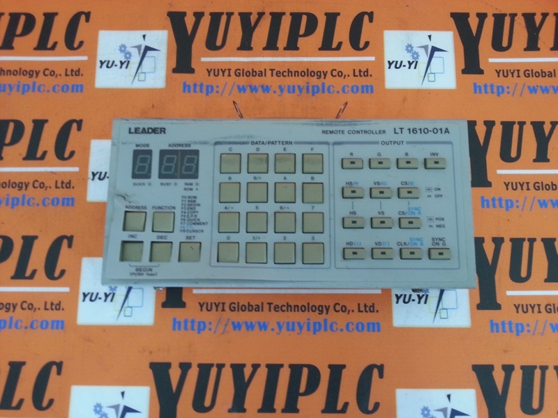 LEADER LT 1610-01A / LT1610-01A REMOTE CONTROLLER - 裕益科技自動化設備可程式編碼器PLC ...