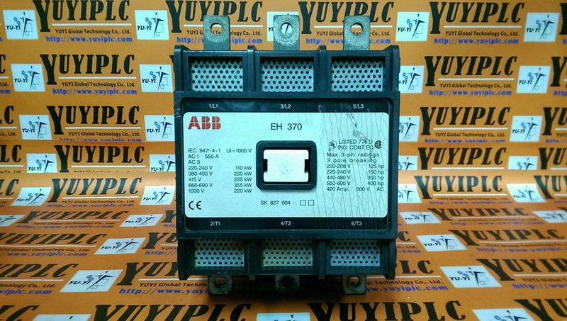 ABB EH370 EH 370 CONTACTOR - PLC DCS SERVO Control MOTOR POWER SUPPLY ...