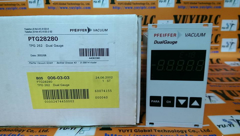 PFEIFFER VACUUM DUAL GAUGE TPG 262 PTG28280 D-35614 - PLC DCS SERVO ...