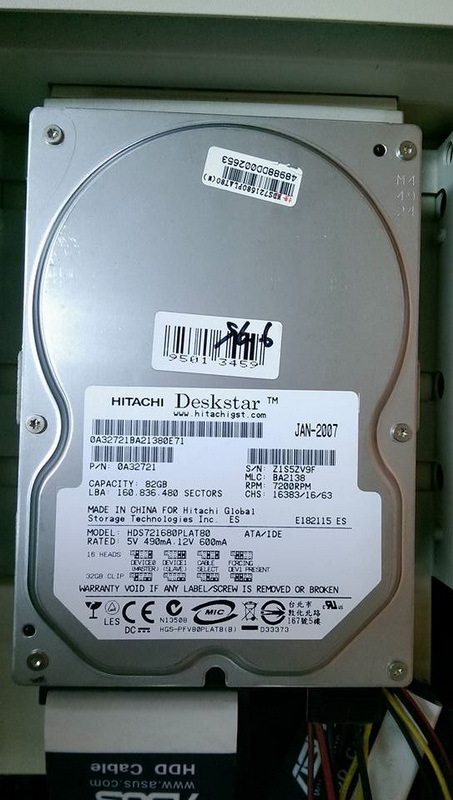 HITACHI HDS721680PLAT80 IDE 82GB HARD DISK DRIVE - PLC DCS SERVO ...