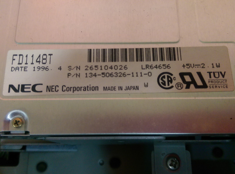 NEC FD1148T PN:134-506326-111-0 Floppy disk drive - PLC DCS SERVO ...