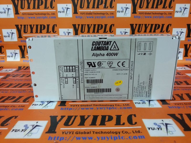 LAMBDA ALPHA 400W POWER SUPPLY - PLC DCS SERVO Control MOTOR POWER ...