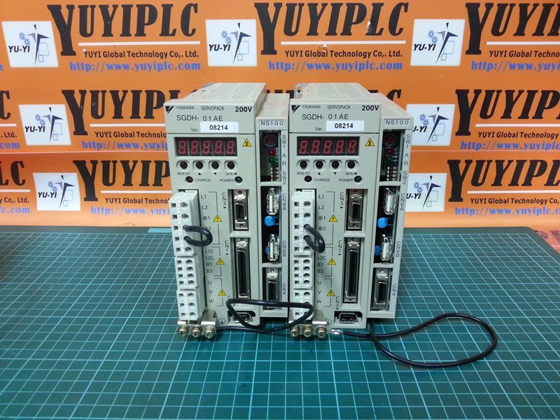 YASKAWA SERVO DRIVE SGDH-01AE WITH JUSP-NS100 - 裕益科技自動化設備可程式編碼器PLC分散式控制 ...