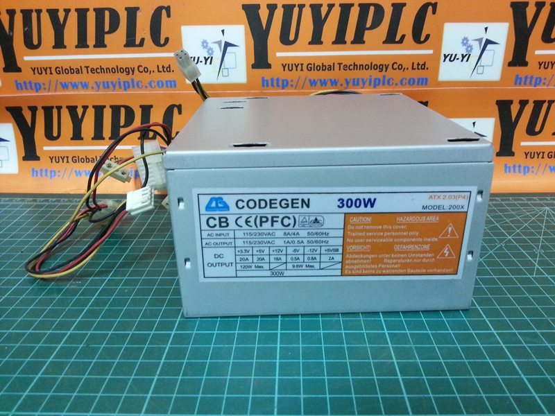 CODEGEN 200X POWER SUPPLY 300W - 裕益科技自動化設備可程式編碼器PLC分散式控制系統DCS
