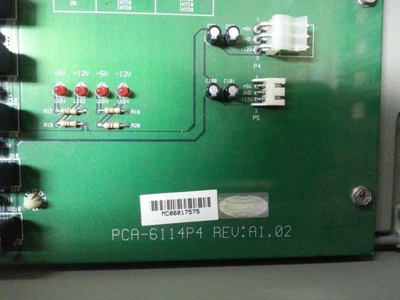 ADVANTECH PCA-6114P4 REV:A1.02 Backplane Board - PLC DCS SERVO Control ...