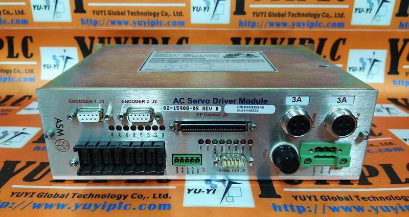 ASM 02-15908-05 REV.B AC SERVO DRIVER MODULE - 裕益科技自動化設備可程式編碼器PLC分散式控制系統DCS