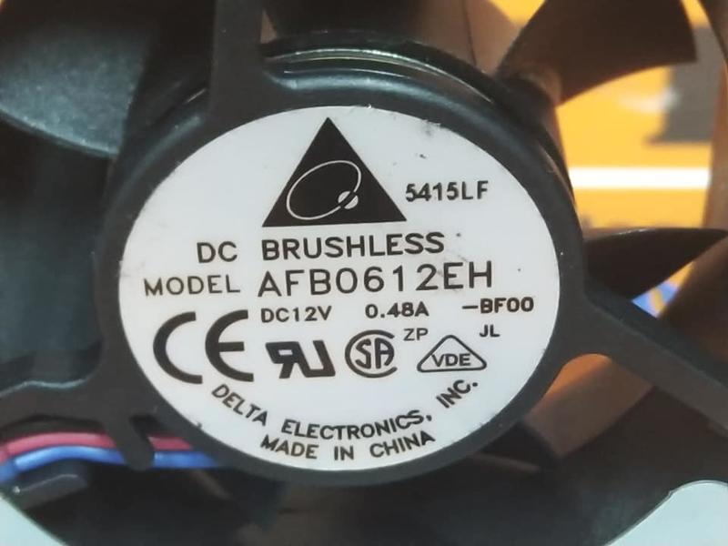 DELTA AFB0612EH-BF00 60mmX25mm CASE COOLING FAN - PLC DCS SERVO Control MOTOR POWER SUPPLY IPC ROBOT