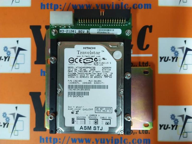 HITACHI HTS424020M9AT00 20GB HDD W/ ASM 03-21201 REV B CARD - 裕益科技自動化設備 ...
