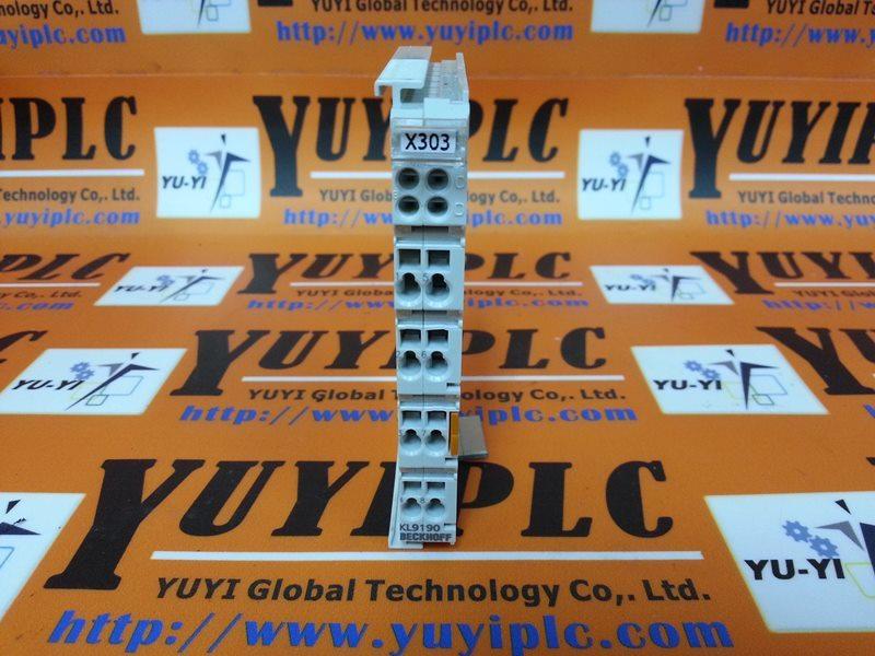 BECKHOFF KL9190 VOLTAGE SUPPLY TERMINAL - 裕益科技自動化設備可程式編碼器PLC分散式控制系統DCS