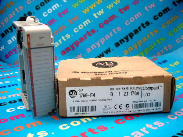 PLC-ALLEN BRADLEY 1769-IF4 INPUT MODULE 4POINT ANALOG CUR/VOLT COMPACT LOGIX - PLC DCS SERVO ...