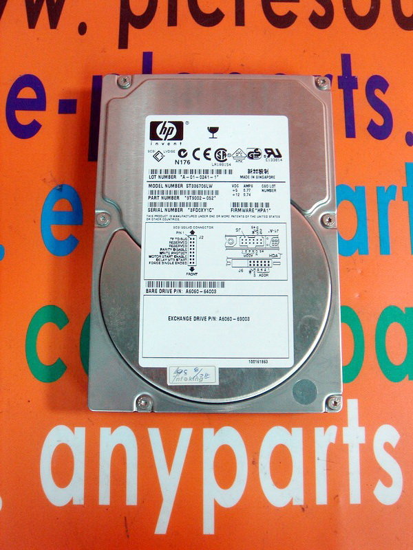 HP Hard Drive ST336706LW / 9T9002-052 36GB / 68PIN - 裕益科技自動化設備可程式編碼器PLC ...