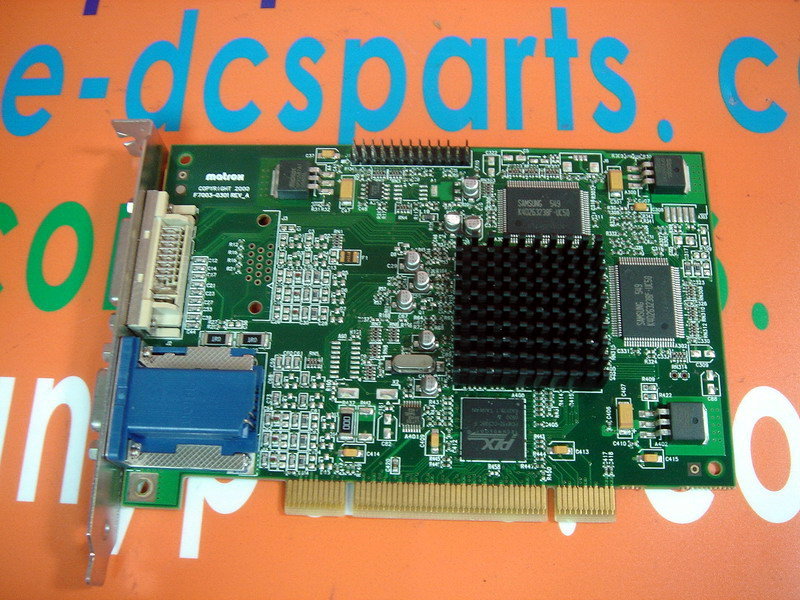 Matrox F7003-0301 REV_A 32MB PCI VGA/DVI Graphics card - PLC DCS SERVO ...