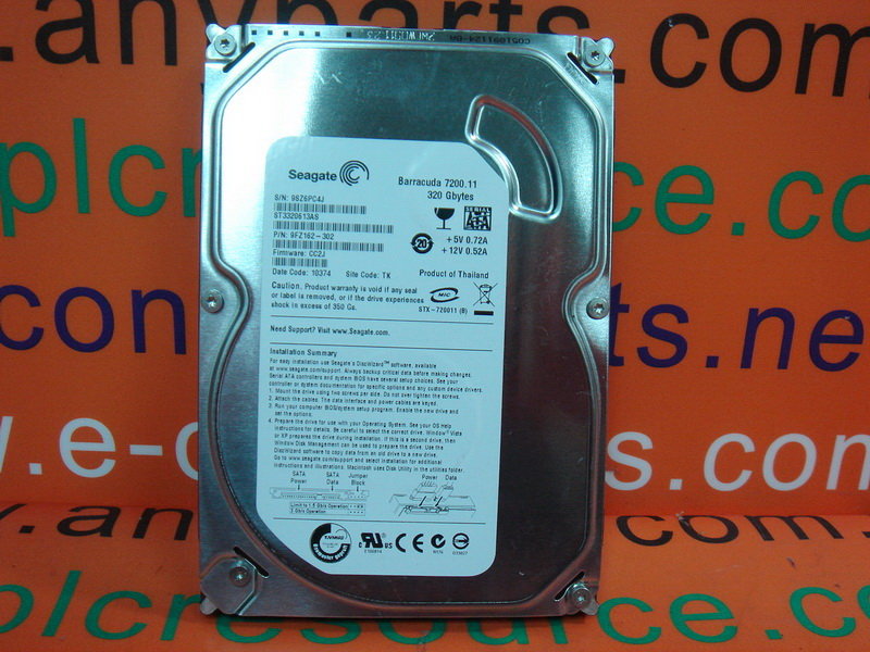 SEAGATE ST3320613AS 320GB SATA - 裕益科技自動化設備可程式編碼器PLC分散式控制系統DCS